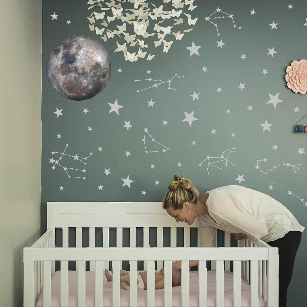 Star Constellation Wall Stickers Twelve Constellations Stars Space Wall ...
