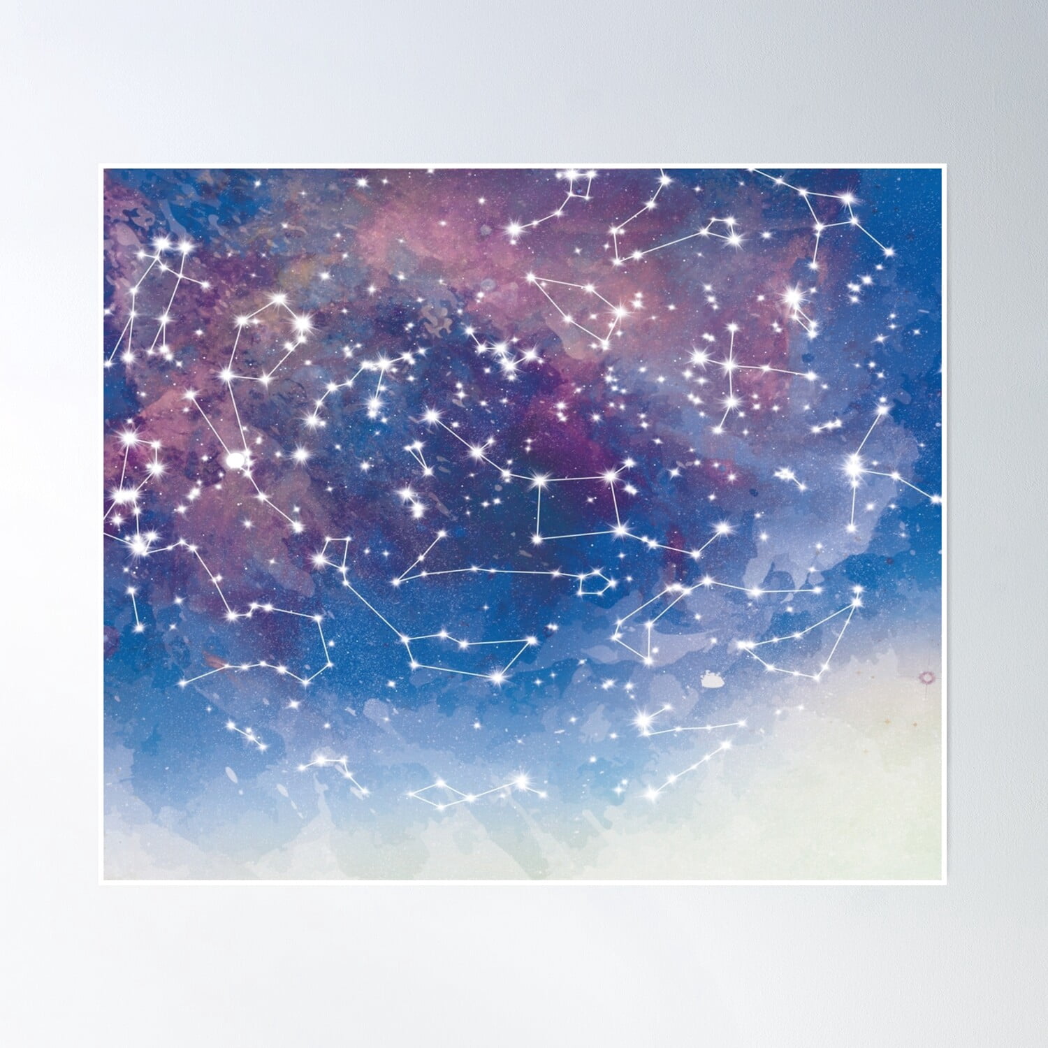 Star Constellations Poster Wall Art, Modern Wall Decor, 12x18 UNFRAMED ...