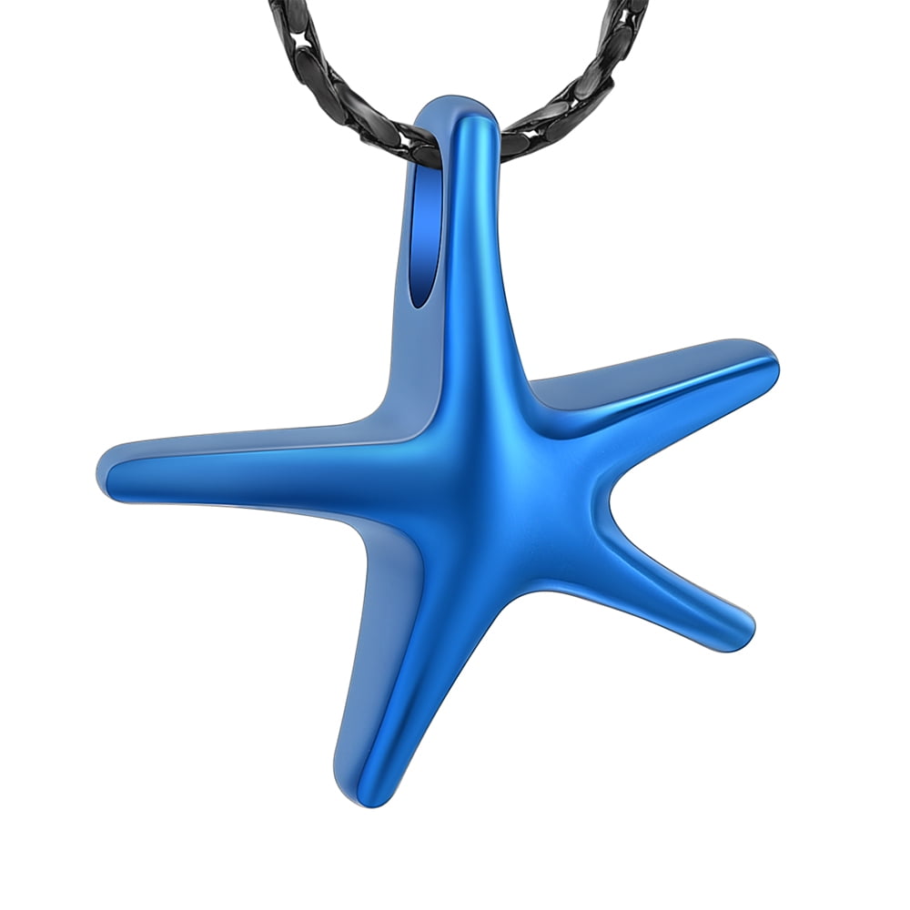 Star Cremation Jewelry Memorial Necklace Starfish Cremation Urn ...