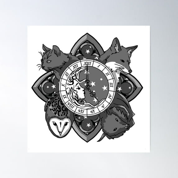 Star Crest Poster Wall Art, Modern Wall Decor For Living Room Bedroom ...