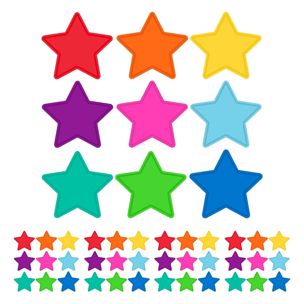 Star Cutout,1 Set Star Shaped Paper Cutouts For Classroom Bulletin ...