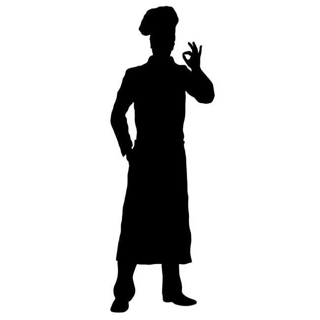 Star Cutouts SC2163 Chef Silhouette Cardboard Cutout - Walmart.com