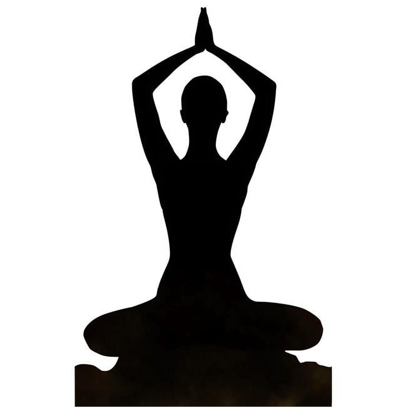 Star Cutouts SC2171 Yoga Silhouette Cardboard Cutout - Walmart.com