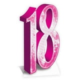 Star Cutouts SC629 Number 18 Cardboard Cutout Standup, Pink - Walmart.com