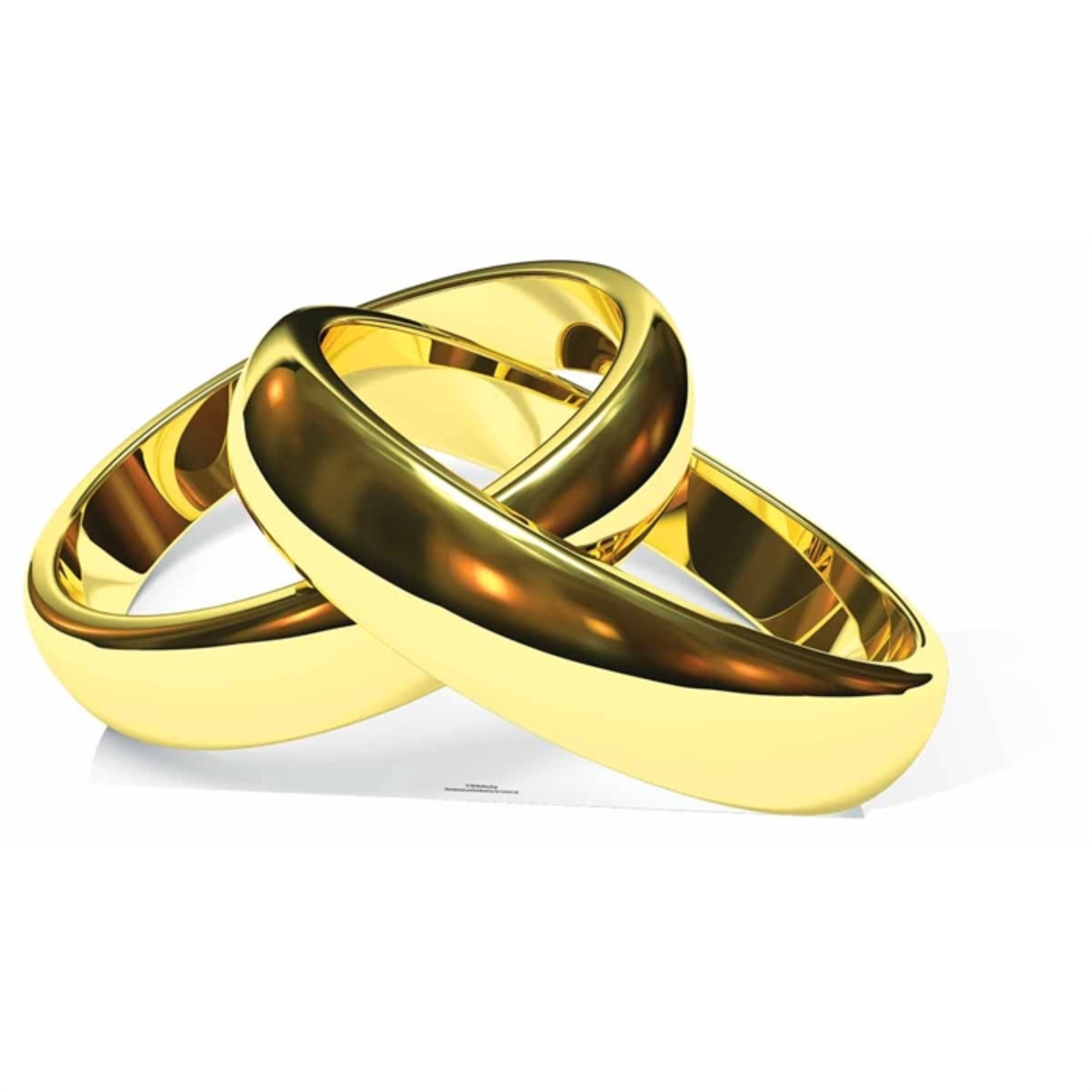 Star Cutouts SC880 Wedding Rings Cardboard Cutout Standup - Walmart.com