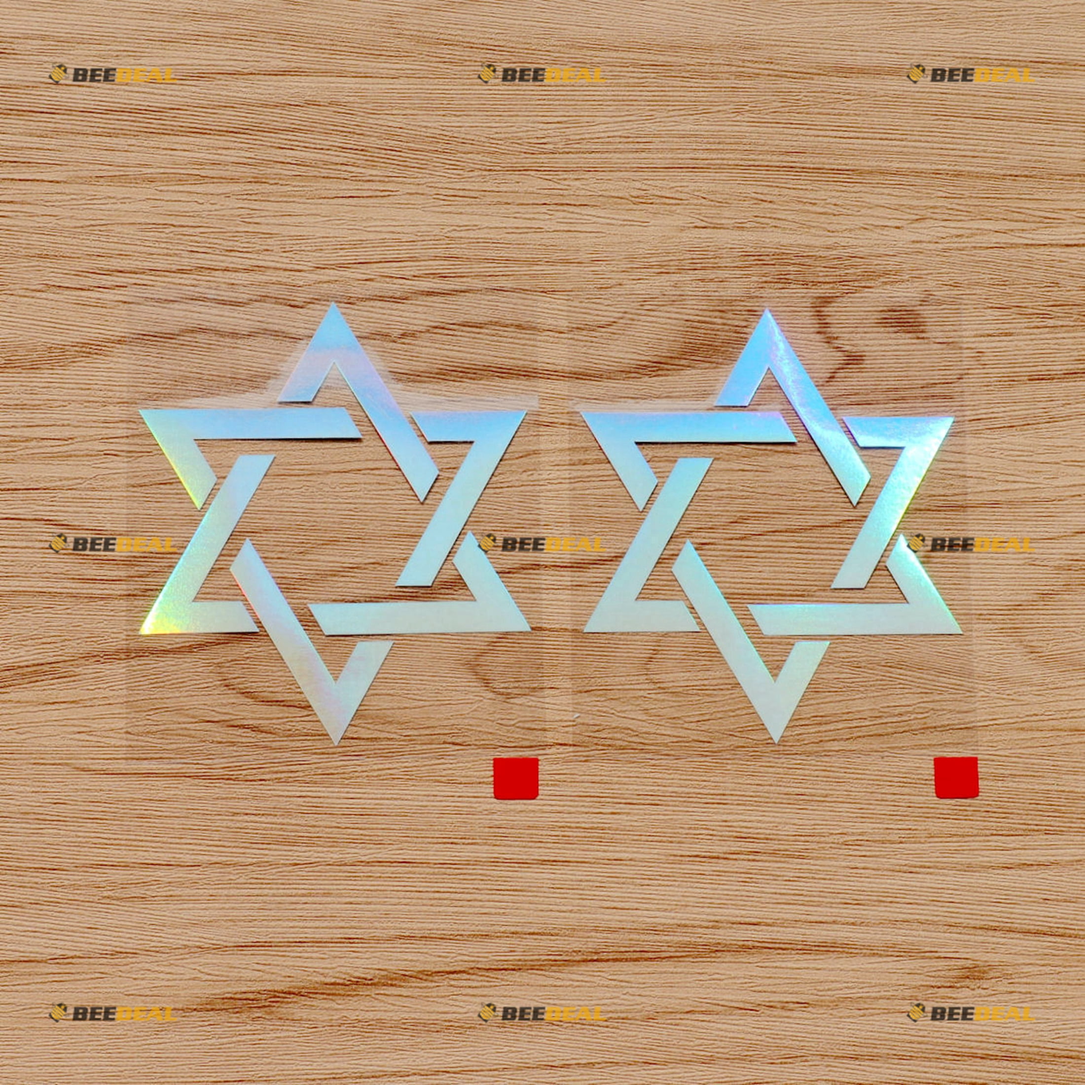 Star of David Decal Sticker Vinyl Jewish Jew Magen Israel - 2 Pack ...