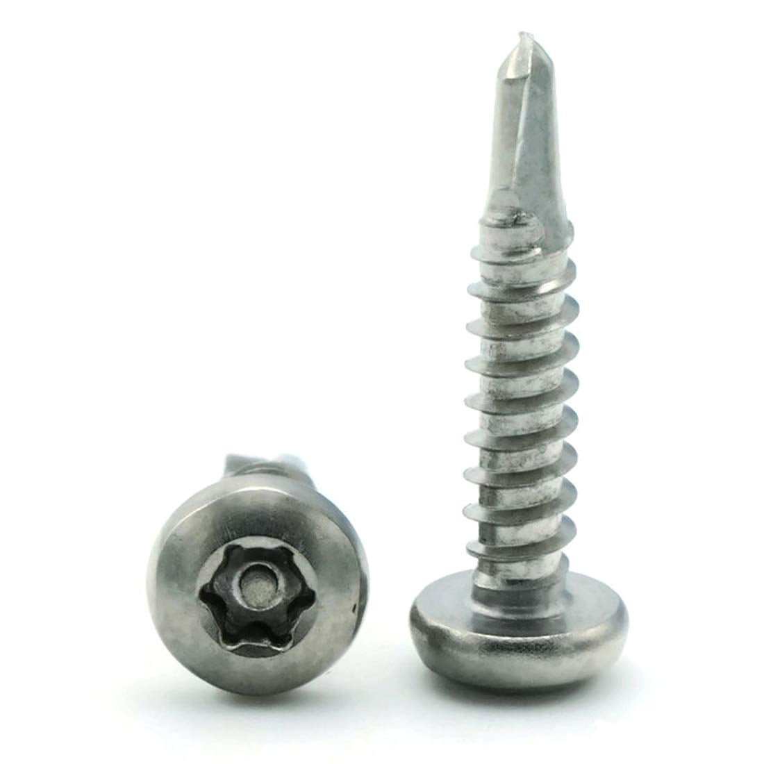 Star Drive with Pin Security Pan Head Self Drilling Screws #10 x 3/4 ...