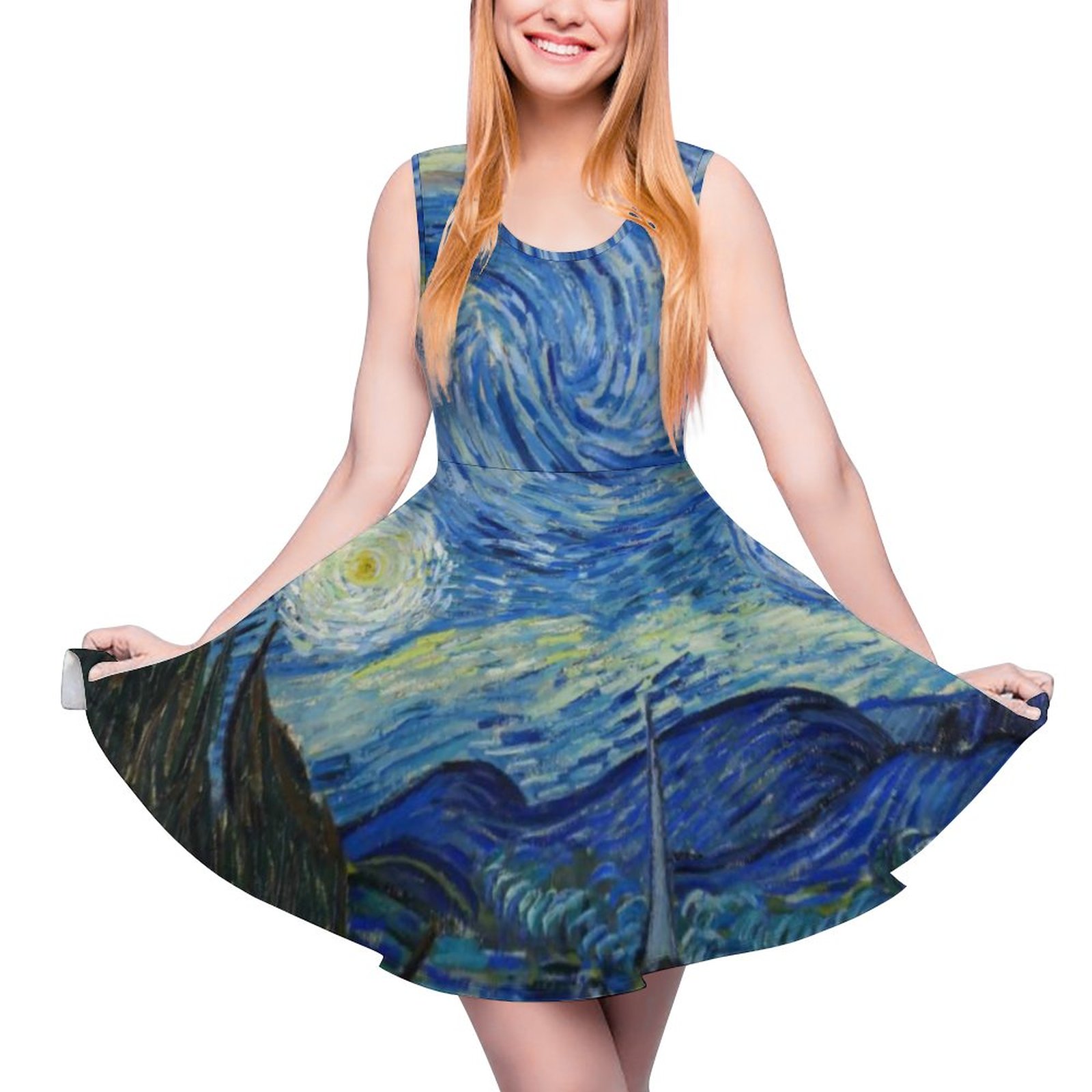 Star Flag Pirnt Dress USA 4th of July Independence Day Aesthetic ...