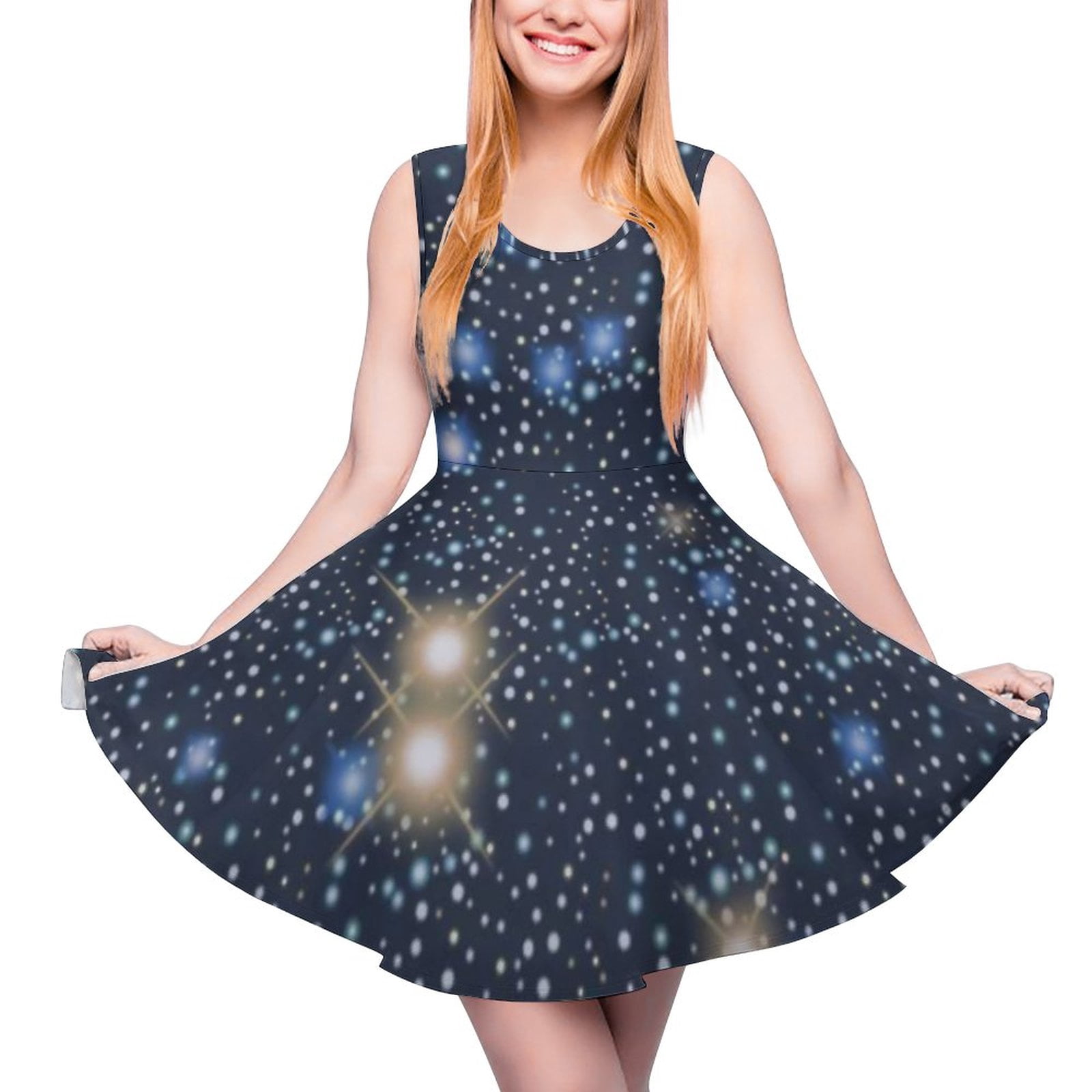 Star Flag Pirnt Dress USA 4th of July Independence Day Aesthetic ...