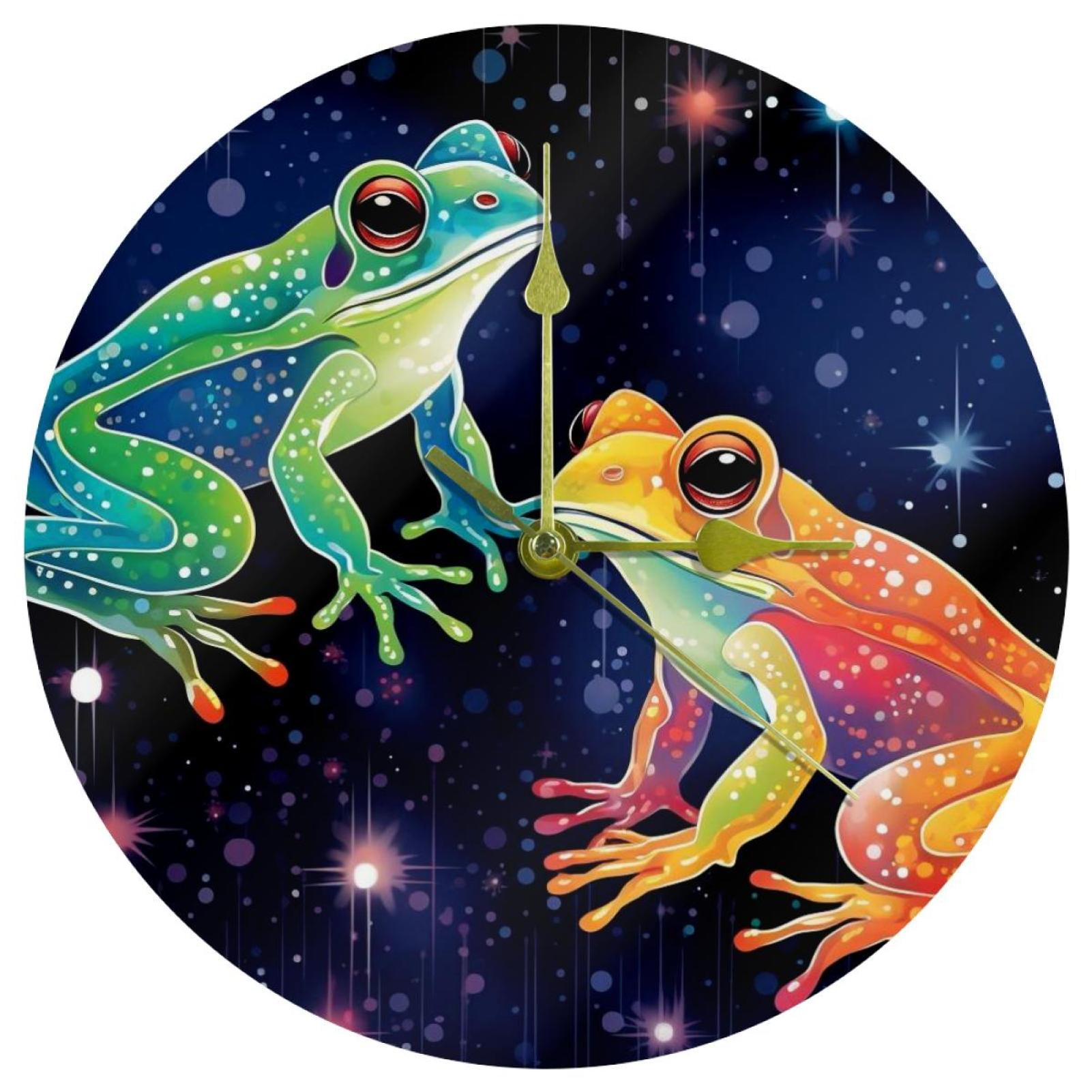 Star Frog Circular Acrylic Wall Clock - Elegant and Functional Timepiece - Walmart.com