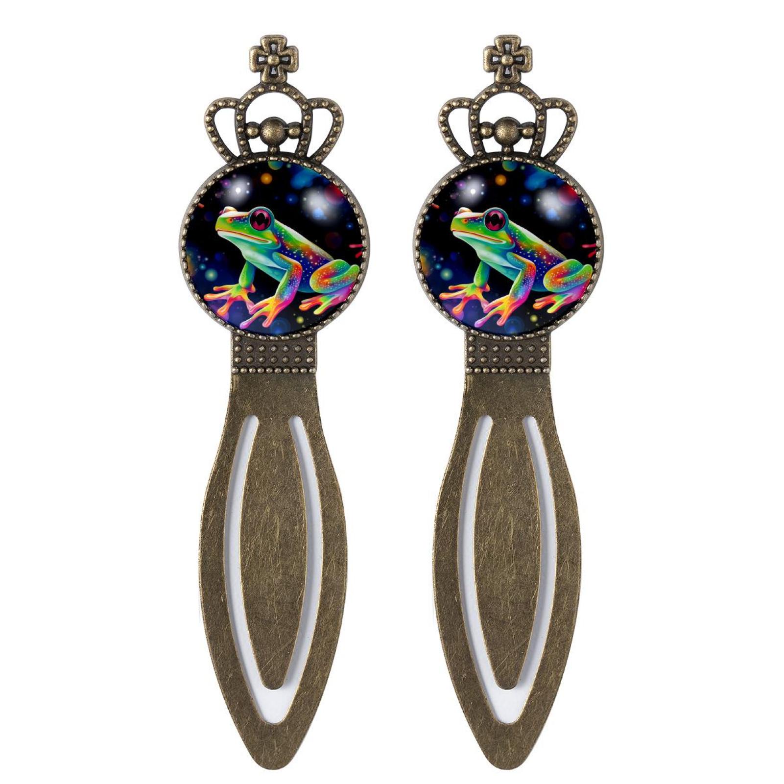 Star Frog Vintage Copper Crown-Shaped Bookmarks: Stainless Steel ...