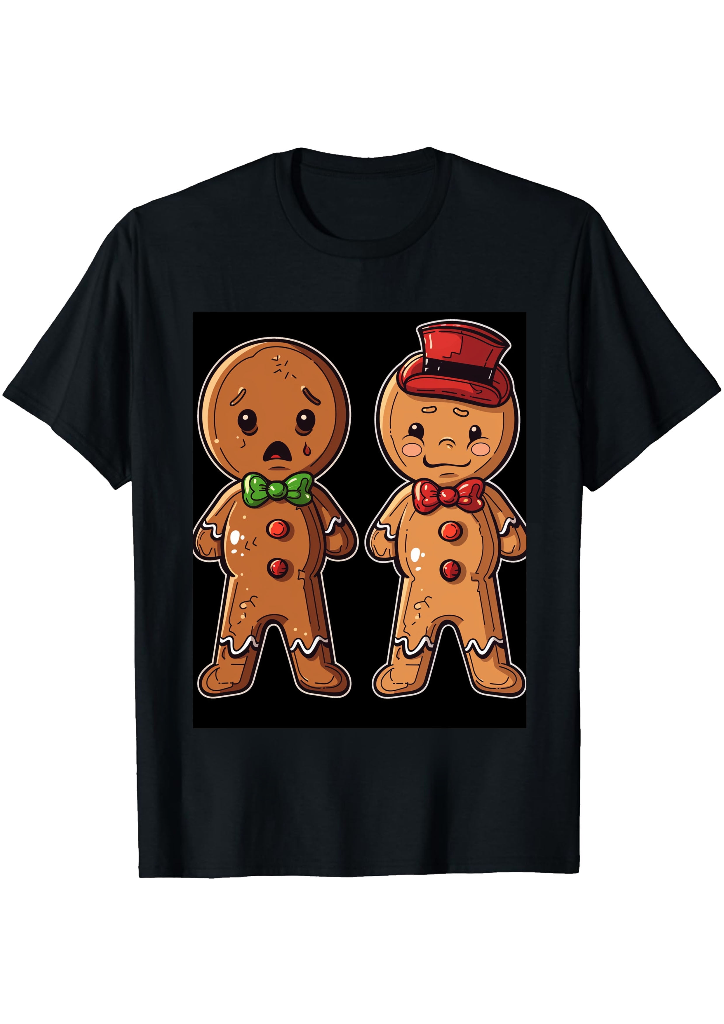 Star Gingerbread Man: Minimalist starry sky illustrations, cute T-shirt design brings infinite ...