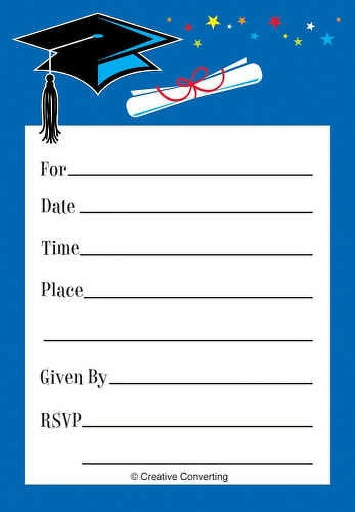 Star Grad Graduation Party Insert Cards - Walmart.com