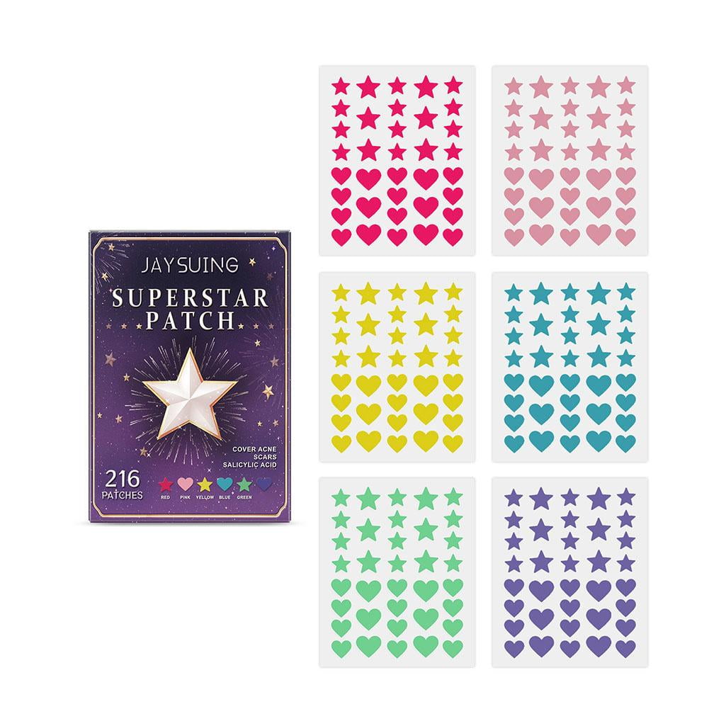 Star & Heart Acne Patches - 200/216/240 Pcs, Long-Lasting Relief ...