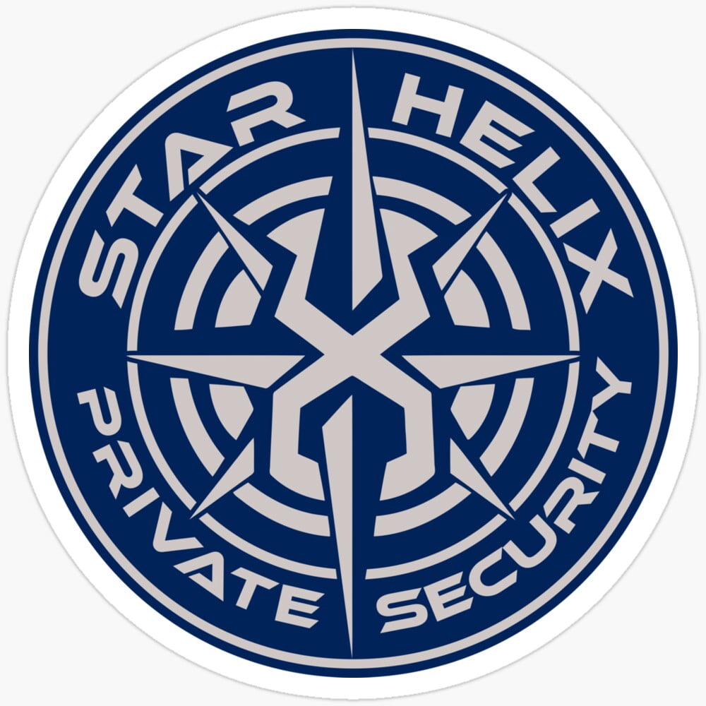 Star Helix Private Security Badgs Sticker Phone Decal Water Bottle ...