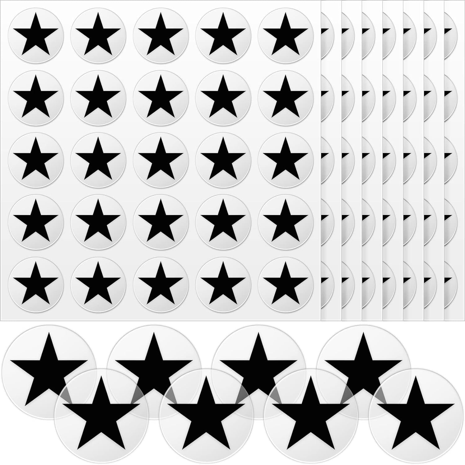 Star Helmet Stickers Football Baseball Helmet Decals 1-1/8 Inch Vinyl ...
