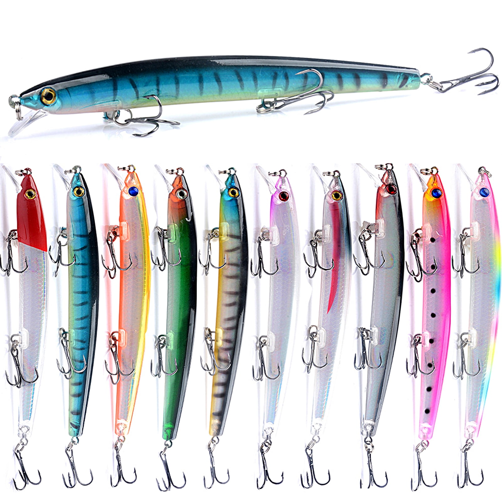 Star Home 13.5cm/15g Fishing Lure Realistic 3D Simulation Fisheye Sharp Hook Long Throw Bright ...