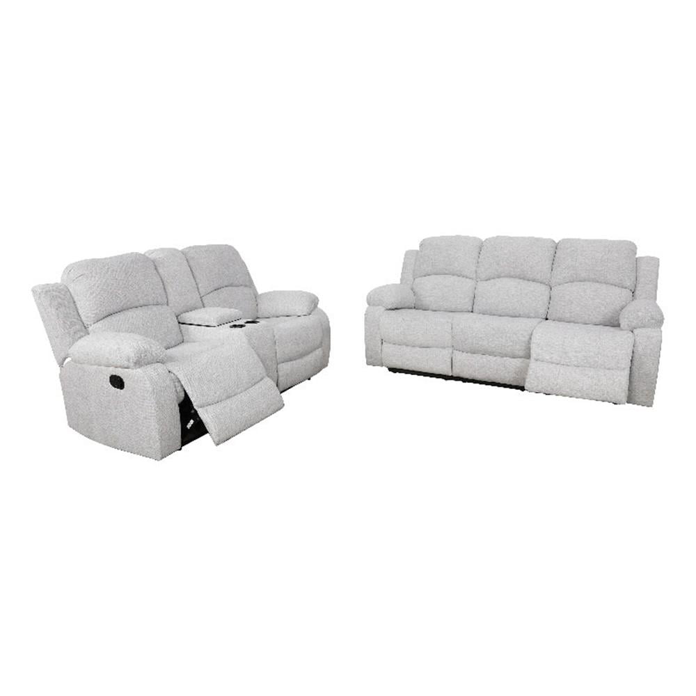 Star Home Living Corp Nikki 2-Piece Modern Microfiber Recliner Sofa Set ...