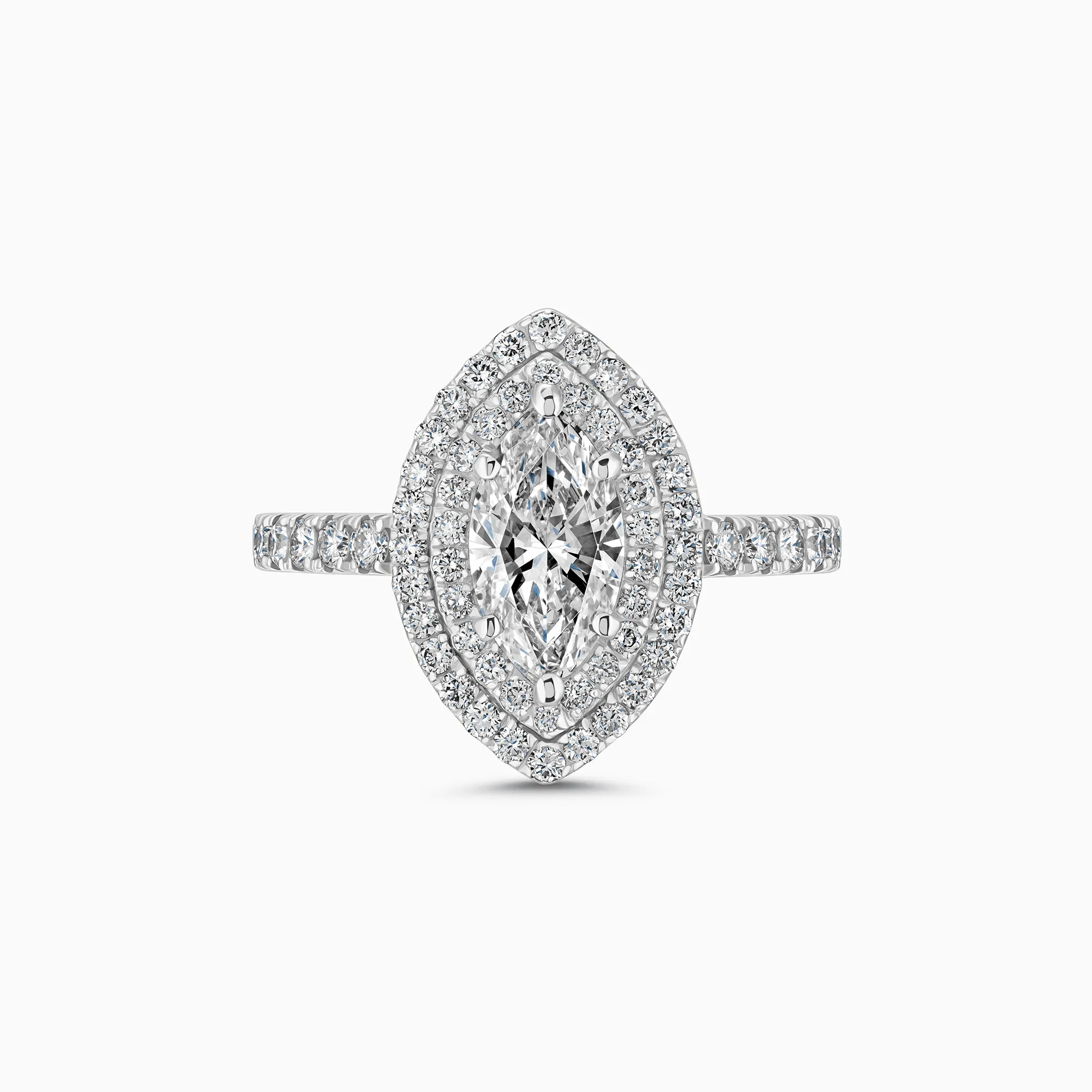 Star Jewel 1.7 Ct Marquise Diamond Engagement Ring - 14K White Gold ...