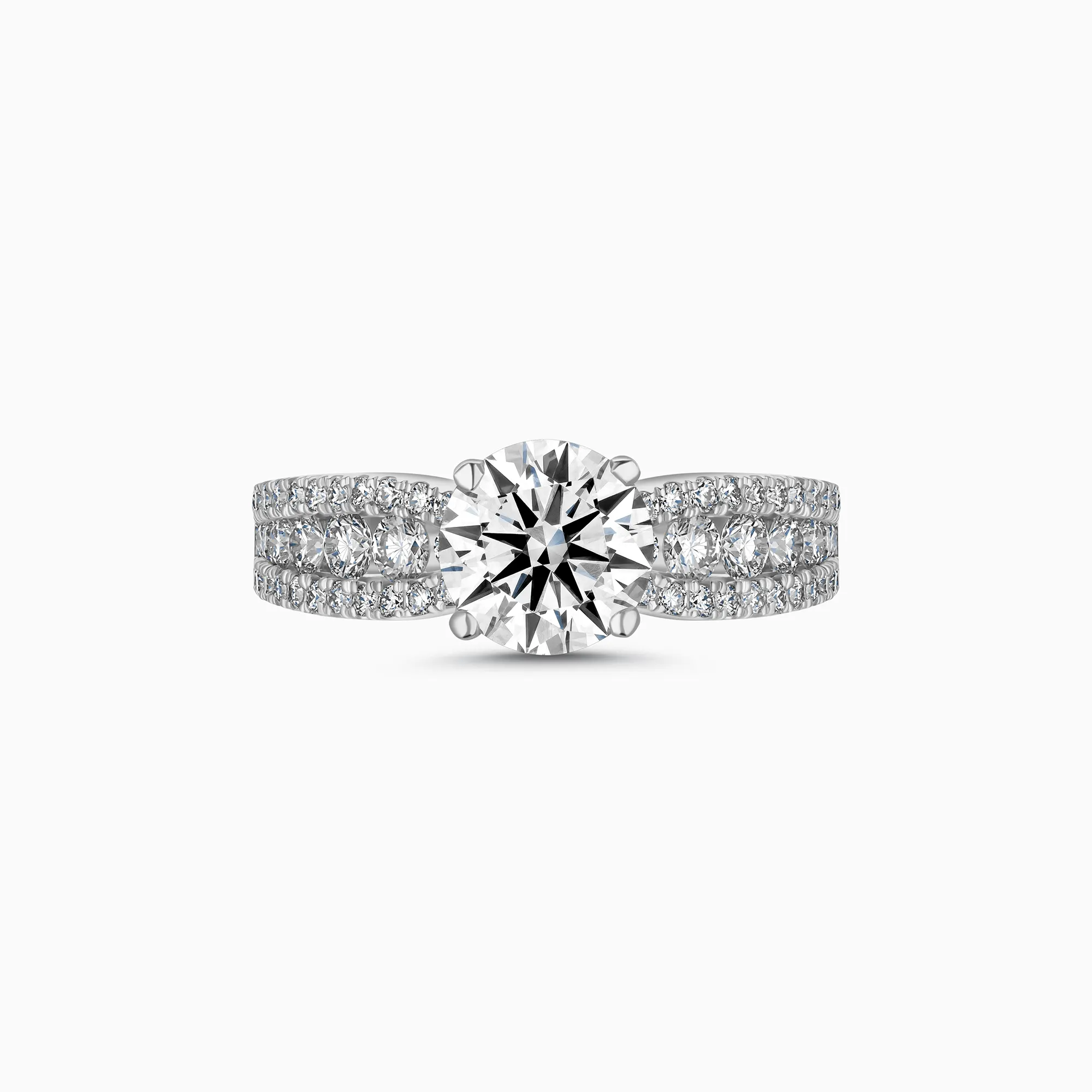 Star Jewelry 1.9 Ct Round Cut Unique Engagement Ring - Moissanite in ...