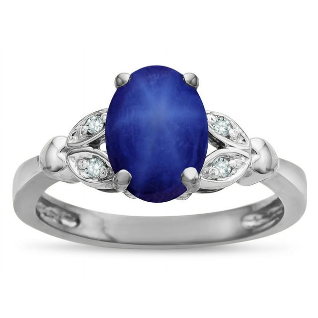 Star K Oval 8x6 Created Star Sapphire Marquee Design Engagement Promise ...