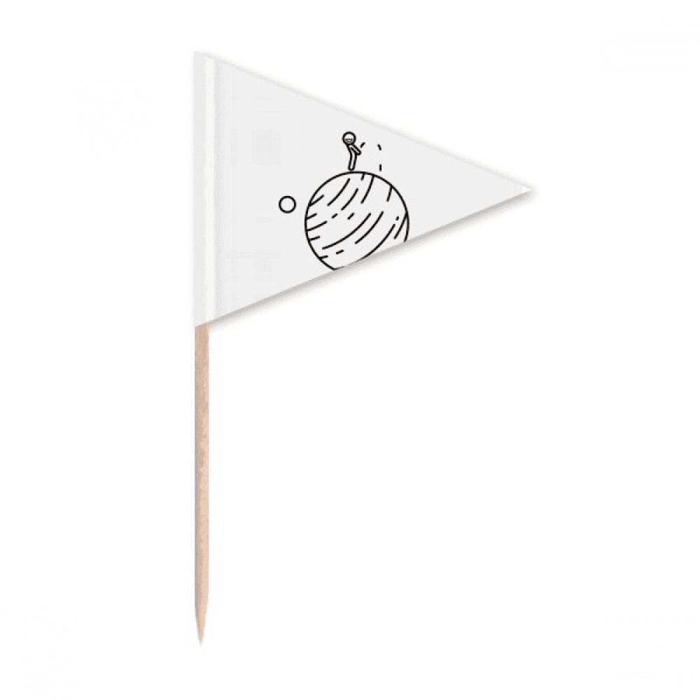 Star Kids Move Satellite Art Deco Fashion Toothpick Triangle Cupcake ...
