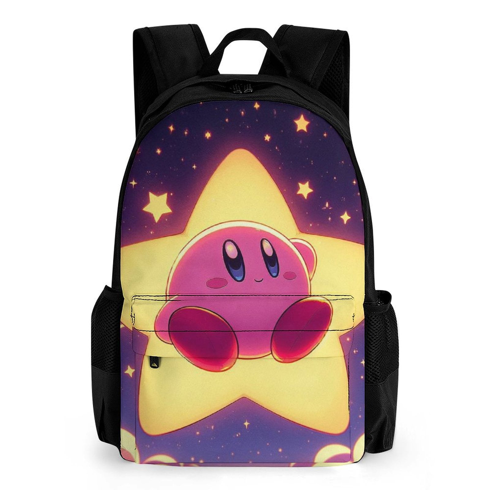 Star Kirby Backpack Laptop Bag Student Satchel Schoolbag Bookbag Large ...