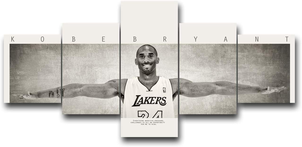 Star Kobe Bryant Wall Art for Living Room Basketball Home Decor Canvas ...