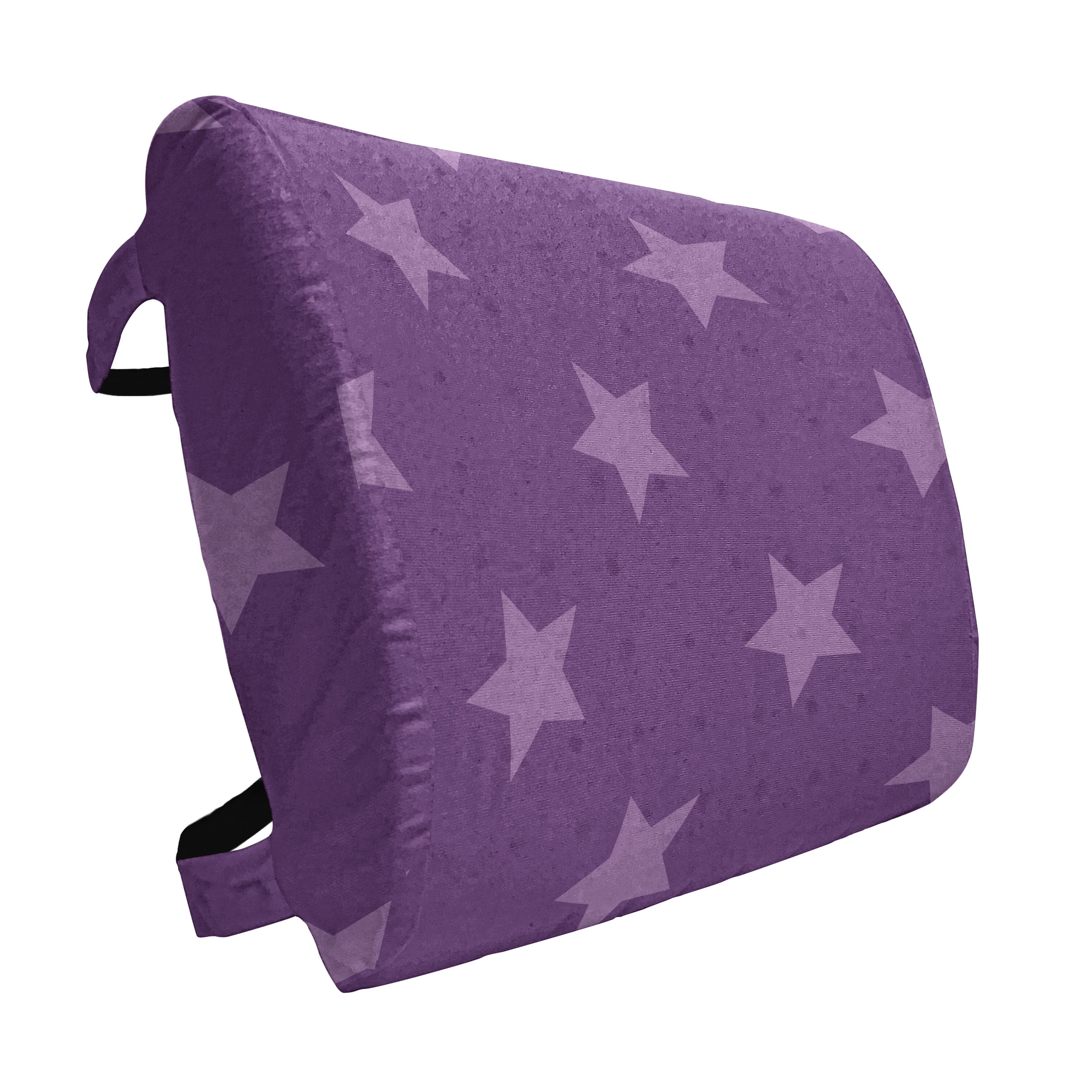 Star Lumbar Pillow, Simplistic Purple Color Palette Monochromatic ...