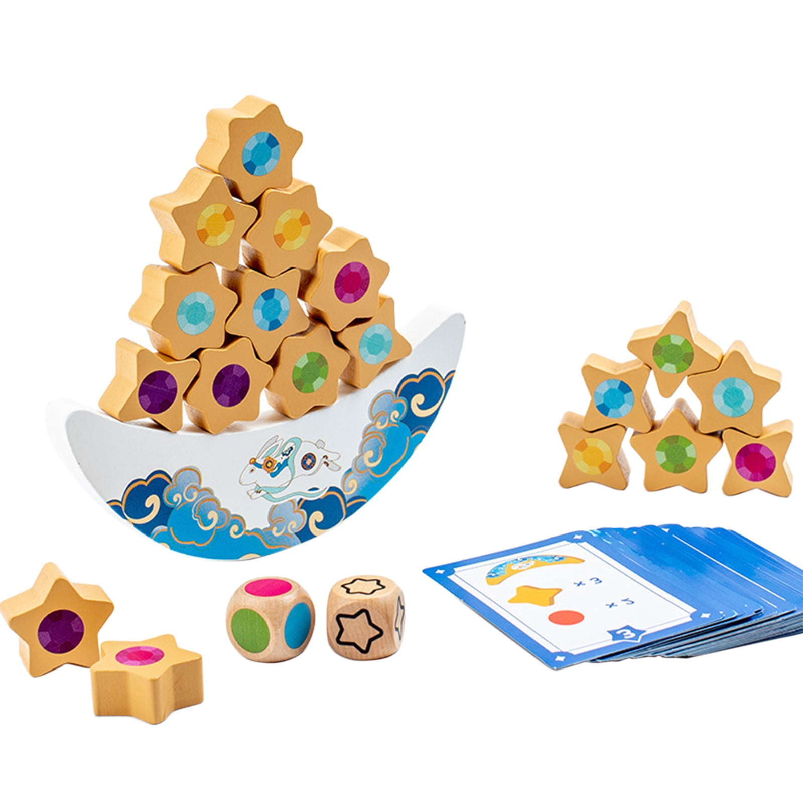 Star Lunar Stability Building Blocks Toy For Toddlers Promotes Hand Eye ...