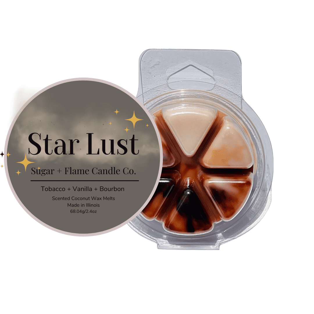 Star Lust Tobacco and Vanilla Scented 2.4 oz Wax Melt's Sugar and Flame ...