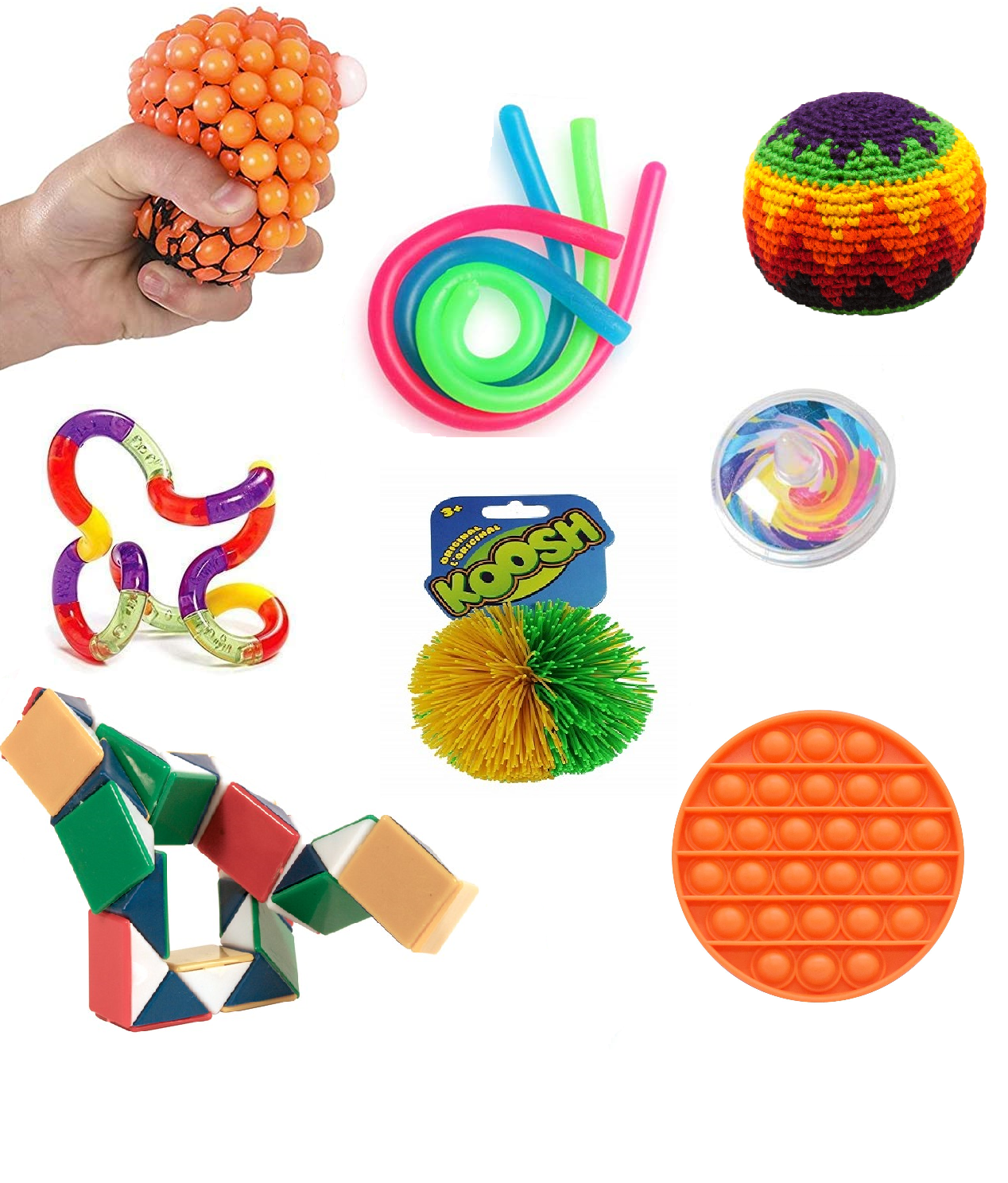 Star Magic Sensory Fidget Toys Set - 10 Pcs Stress Reducer Anxiety ...