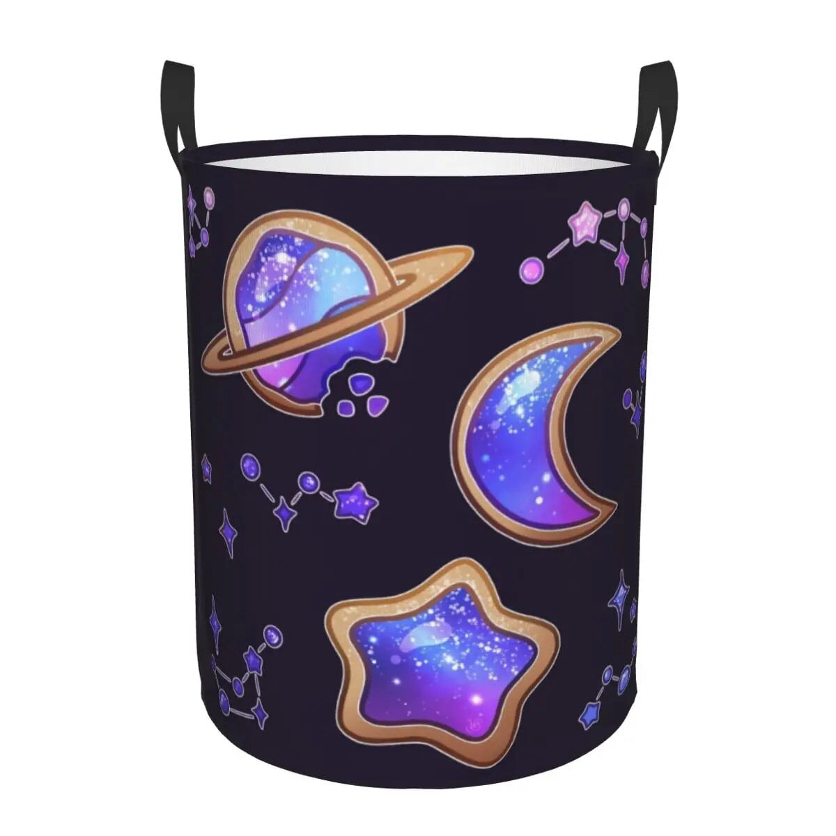 Star Map City Lights Laundry Hamper Large Storage Basket Stars ...