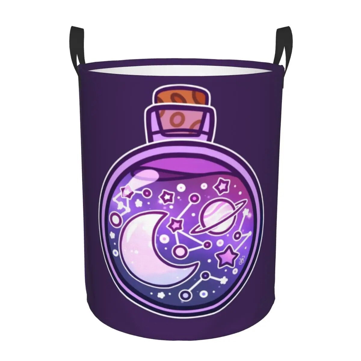 Star Map City Lights Laundry Hamper Large Storage Basket Stars ...