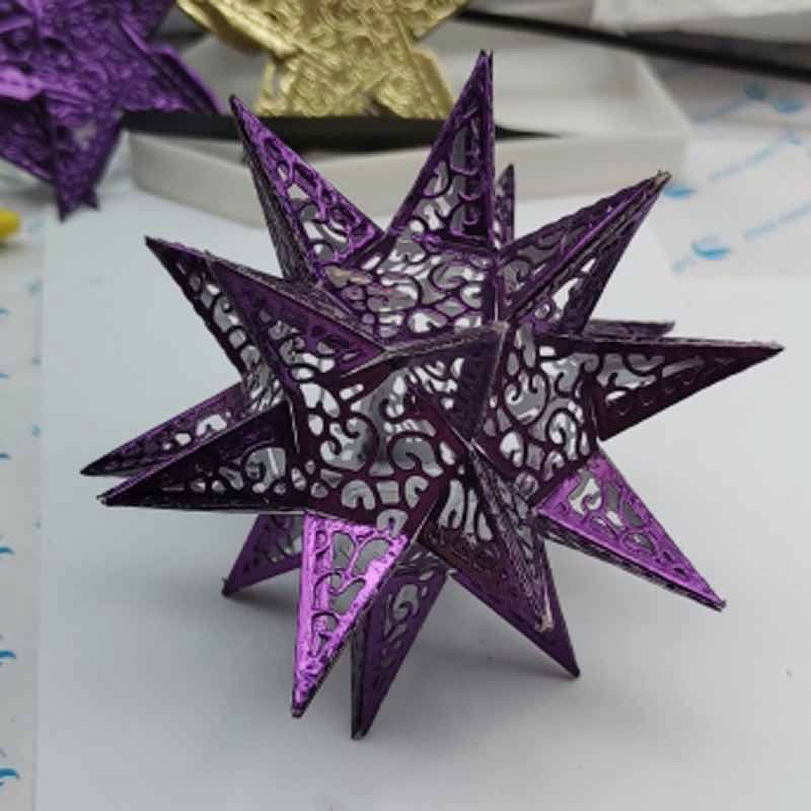 Star Metal Die Cuts, 3D Star Cutting Dies Stencil Die Cut Embossing for ...