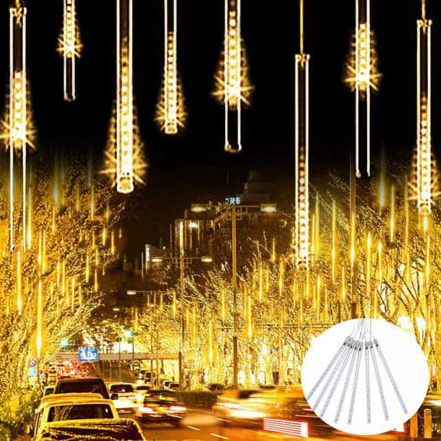 Sinhoon Meteor Shower Rain Outdoor 30 cm LED Light Ropes & Strings (8 ...