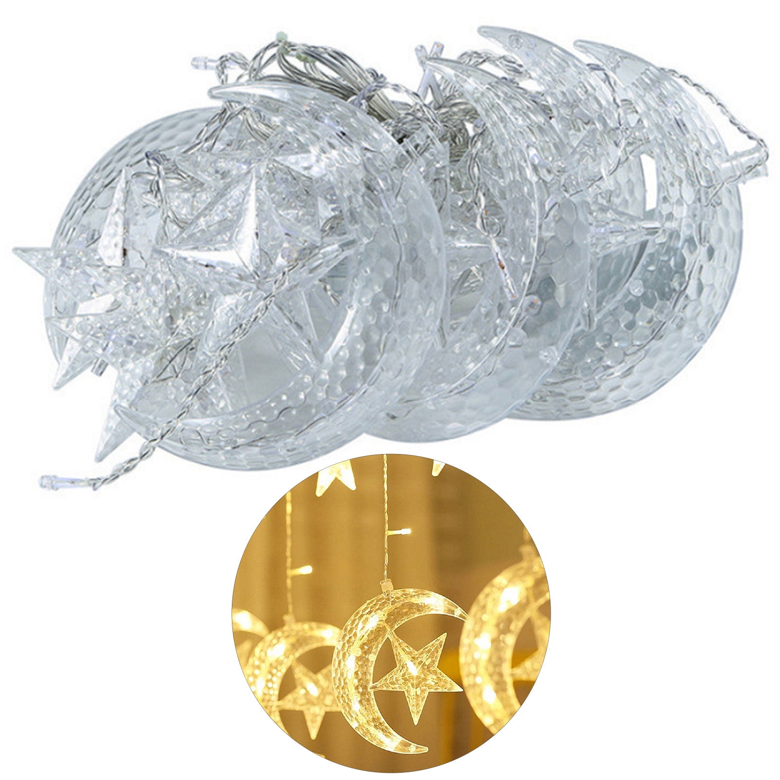 Star Moon LED String Lamp, LED String Lamp, Creative Shape, Plug-And ...