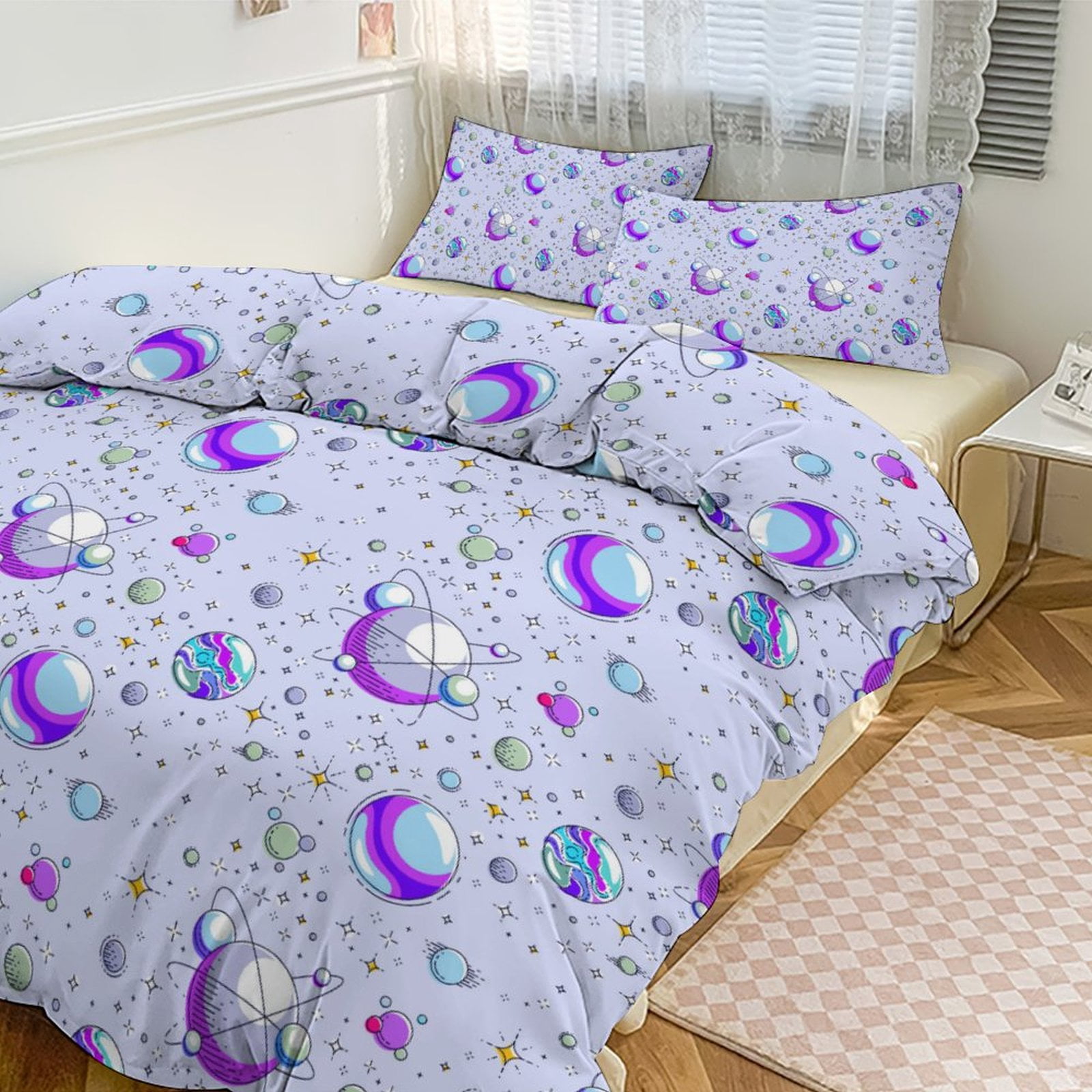 Star Moon Pattern 3D Duvet Cover Set Quilt Cover Theme of Kid Boy Girl ...