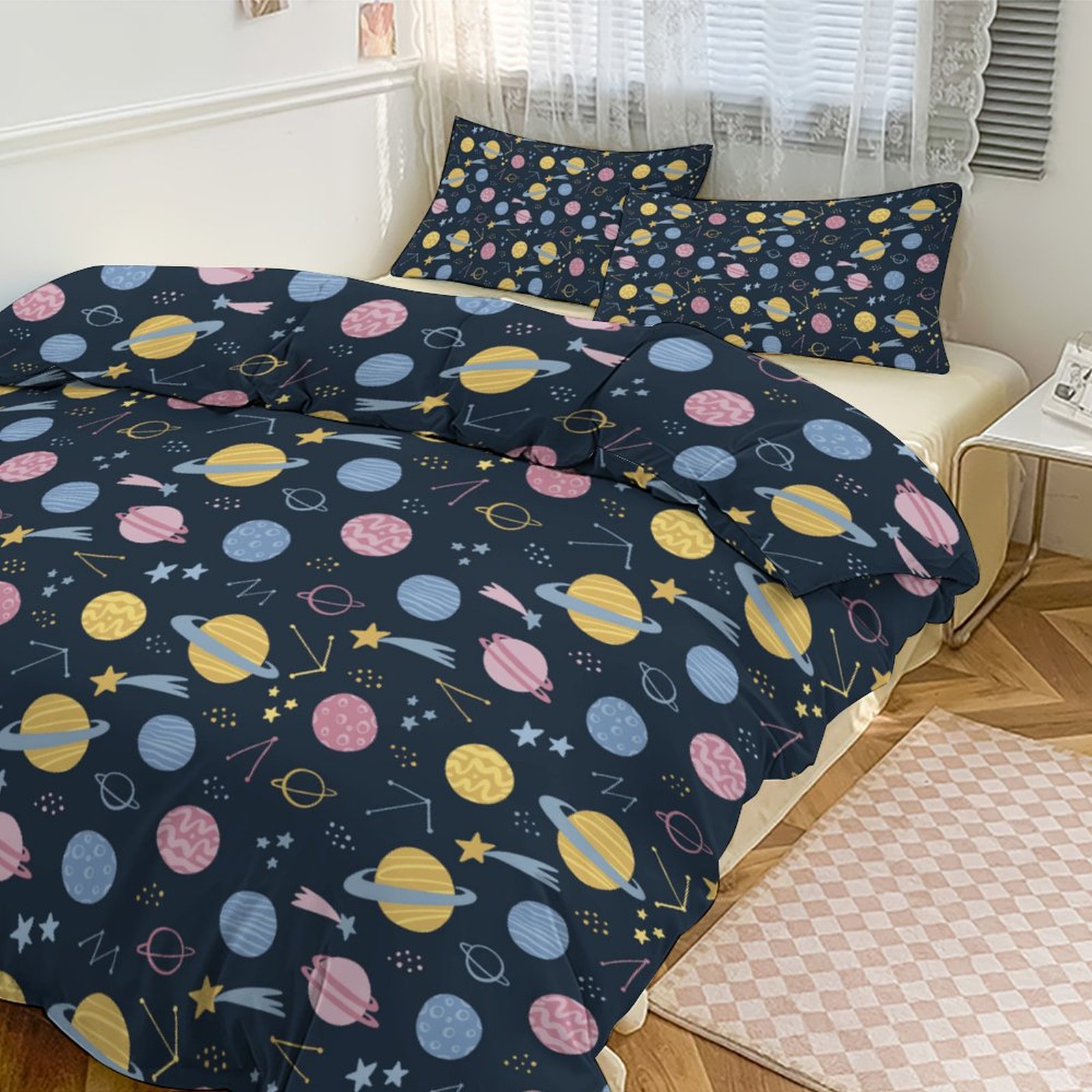 Star Moon Pattern 3D Duvet Cover Set Quilt Cover Theme of for Bedroom ...