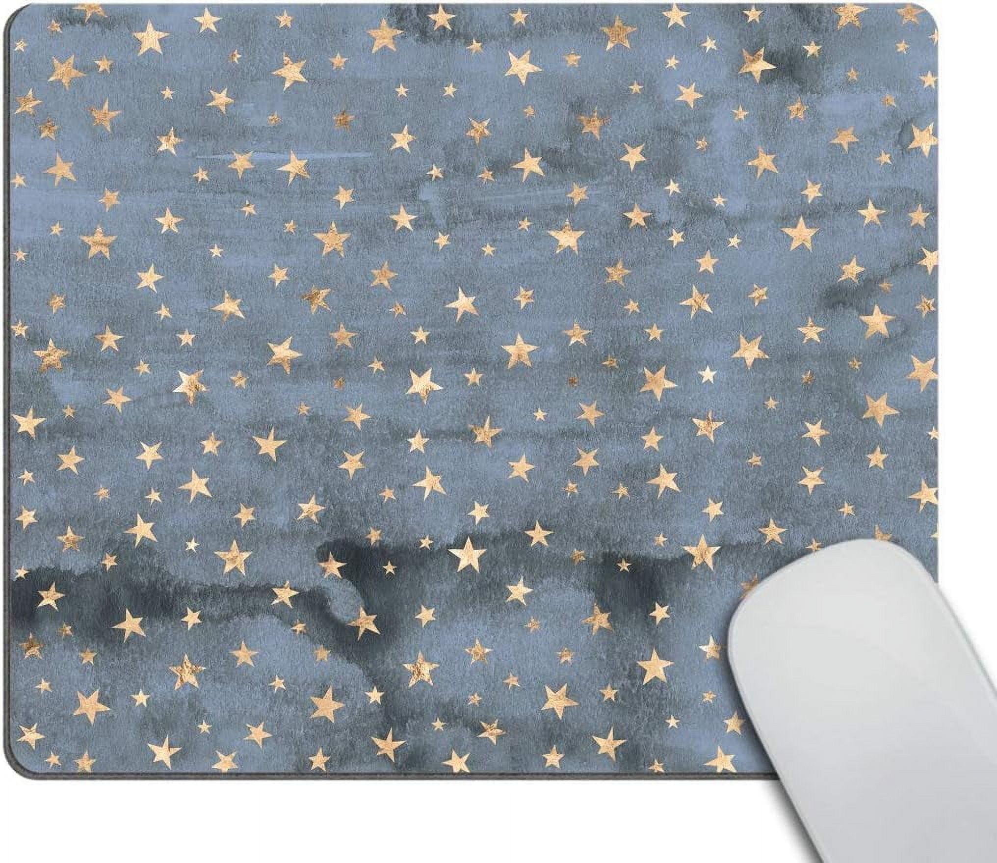 Star Mouse Pad Twinkle Star Square Mouse Pad Cute Blue Design Ideal for ...