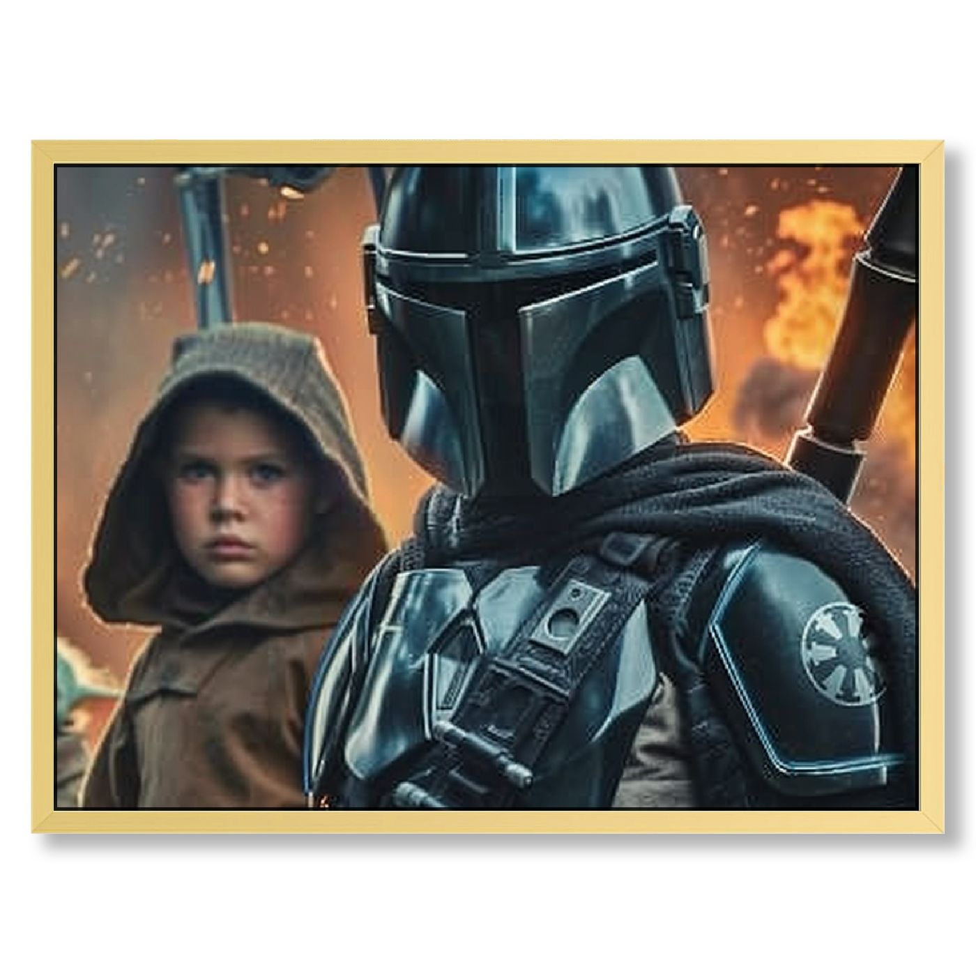 Star Movies Poster Mandolarian Bounty Hunter Boba Fett Star Movie ...