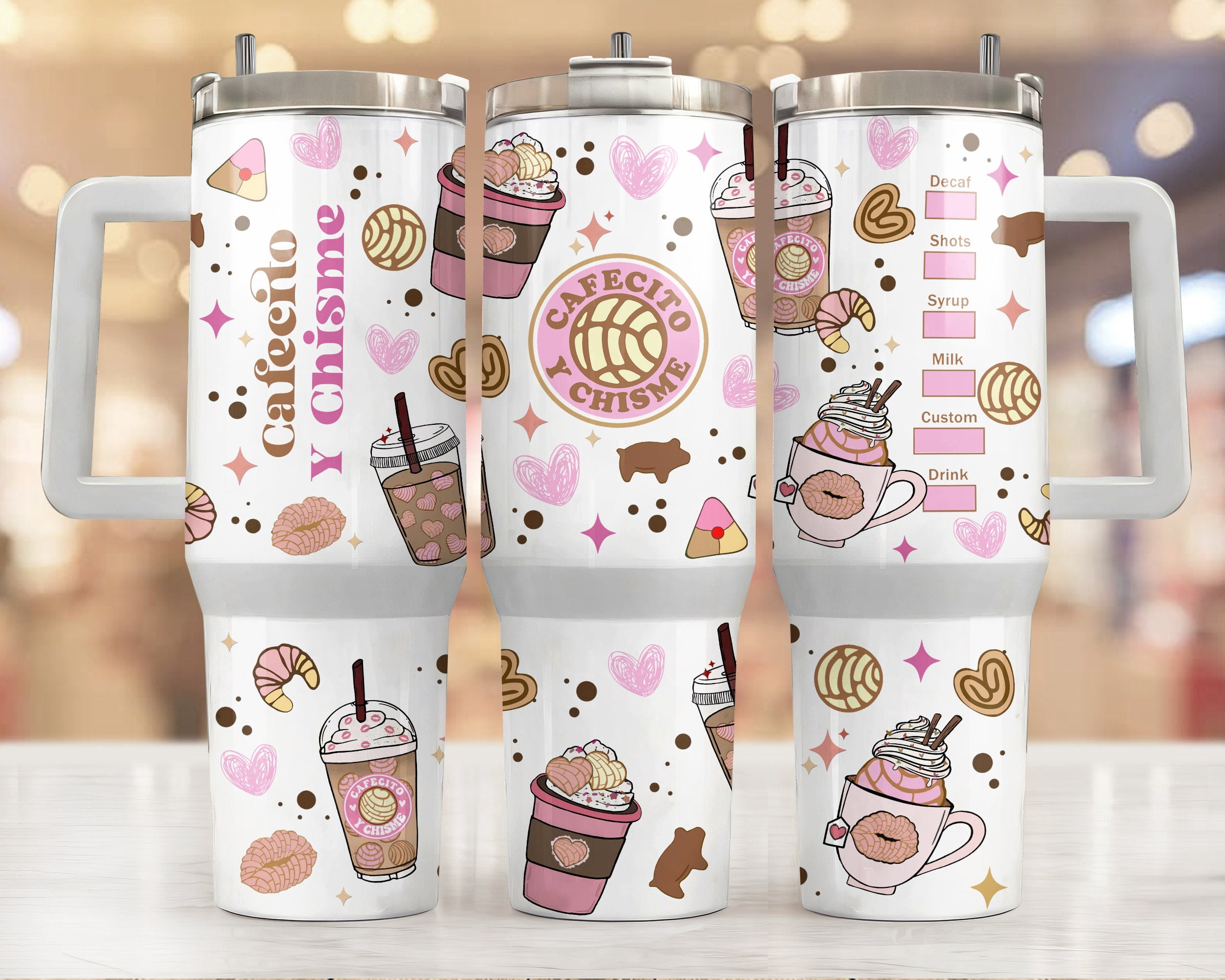 Star Mug Cafecito 40Oz , Concha 40 Oz Tumbler , 40Oz Tumbler Designs ...