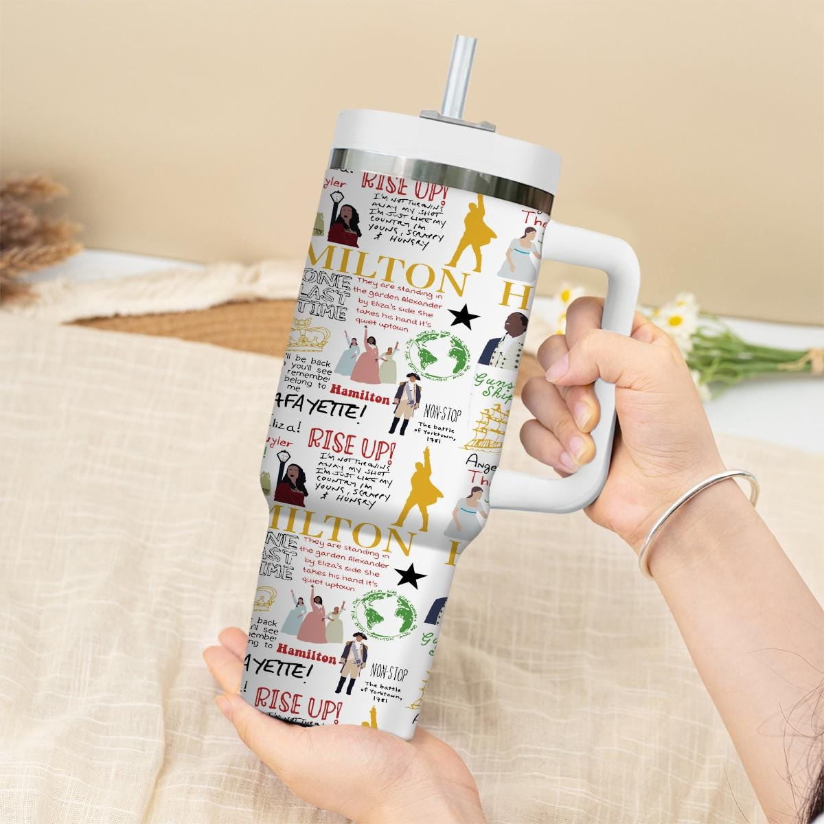 Star Mug Custom Alexander Hamilton Tumbler 40Oz, Hamilton Character ...