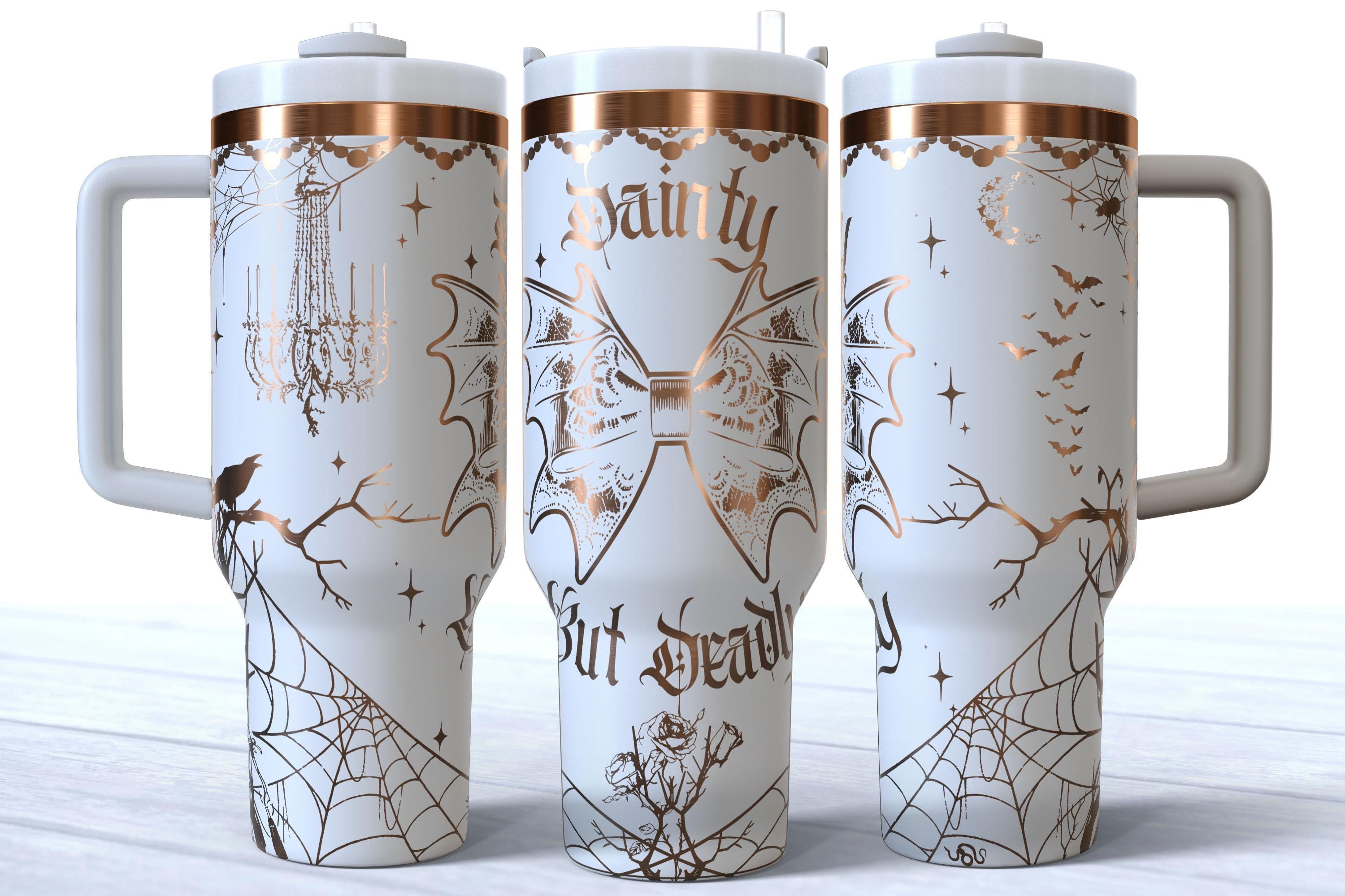Star Mug Dainty But Deadly Laser Engrave 40Oz Tumbler, Laser Engraving ...