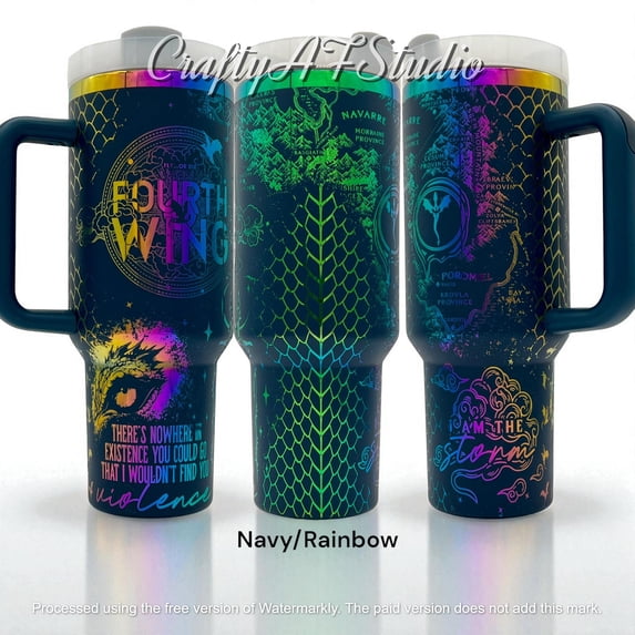 Star Mug Fourth Wing Book Tumbler: Laser Engraved Dragon Rider 40Oz ...