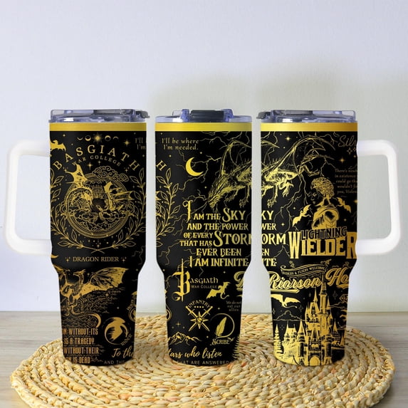 Star Mug Fourth Wing Tumbler, Basgiath War College Cup, Fantasy Dragon ...