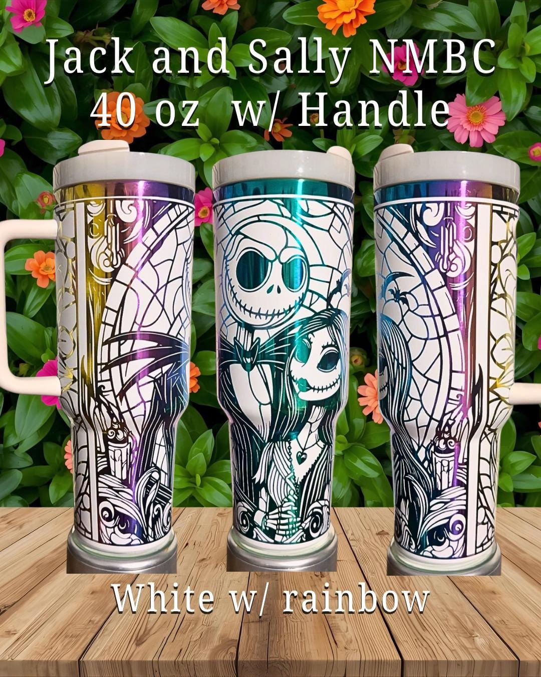 Star Mug Jack And Sally Nmbc Tumbler - Tumbler With Handle, To-Go ...