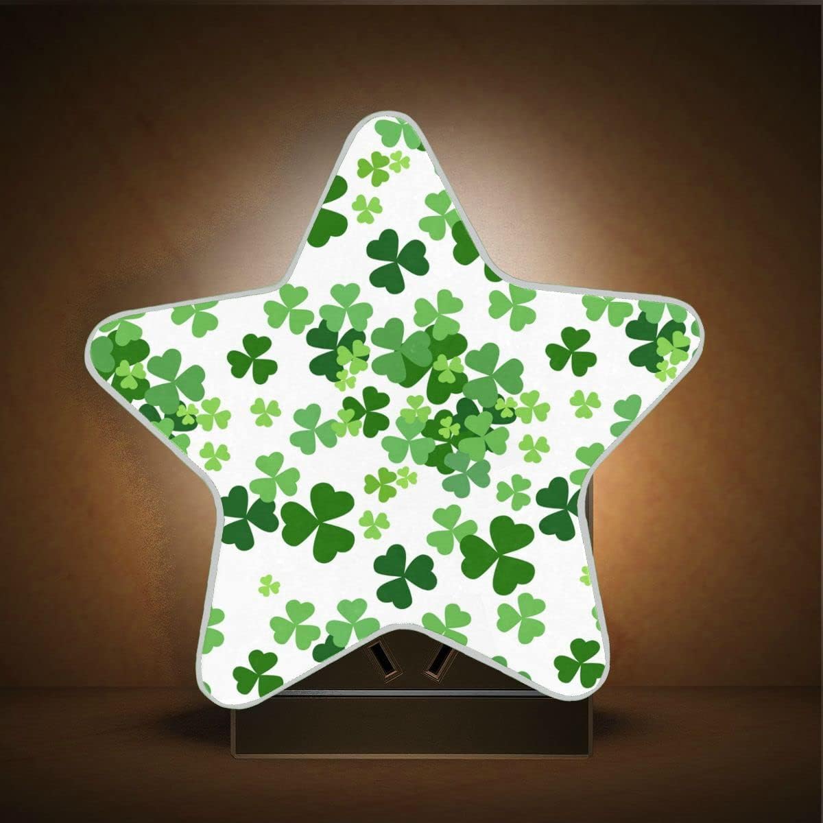 Star Night Light 2 Pack, Clover Leaves Three Four Leaves For St Plug-In ...