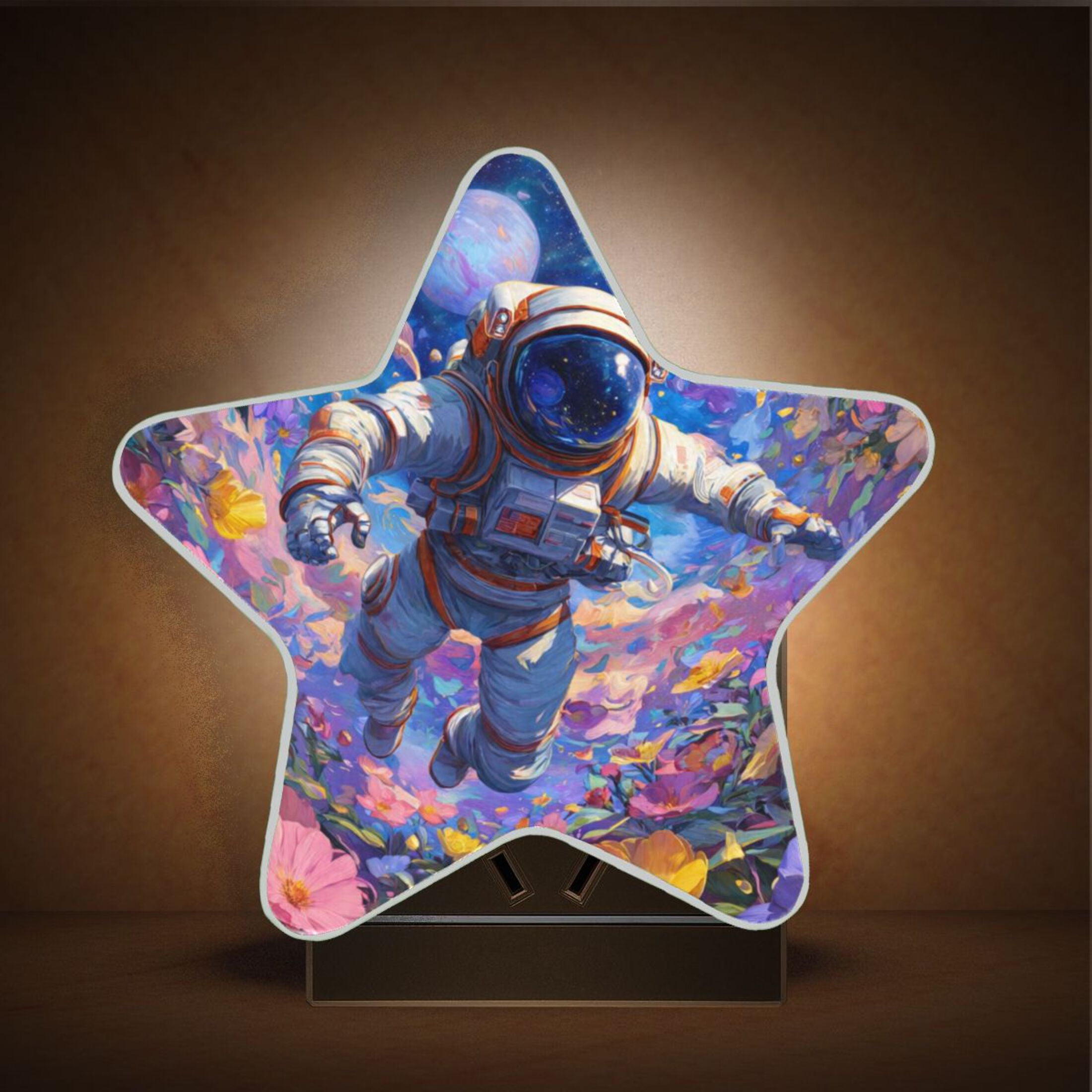 Star Night Light Auto On/Off Plug-in Wall Light with Light Sensor Warm ...