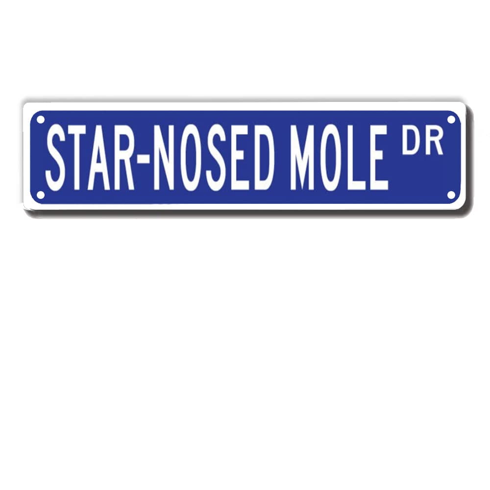 Star-Nosed Mole Street Sign Metal Tin Signs, Star-Nosed Mole Wall Decor ...